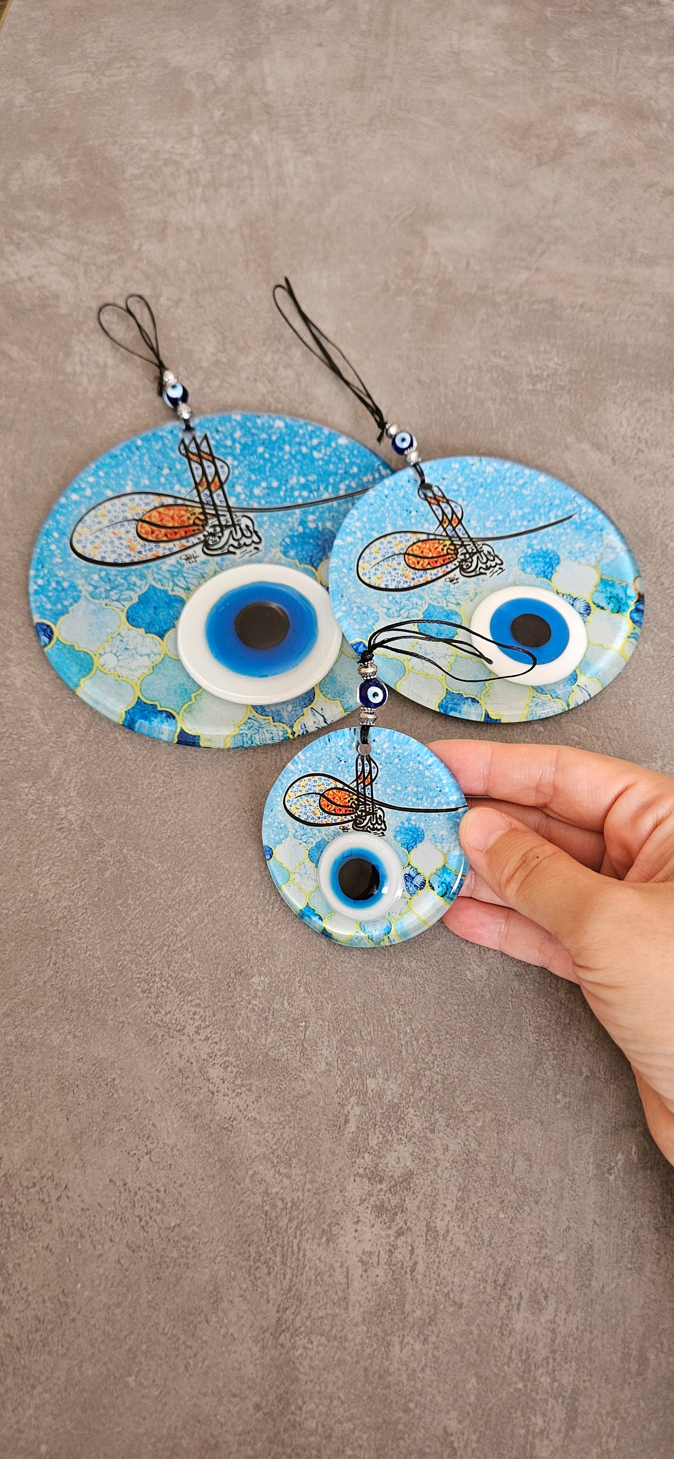 Nazar Bead Nazar Amulet Nazarboncuk Wall Hanging Wall - Etsy UK