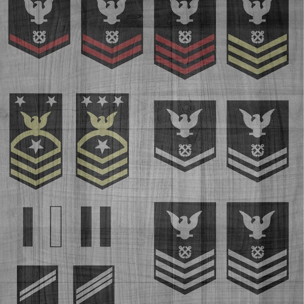 Navy Rating Svg - Etsy