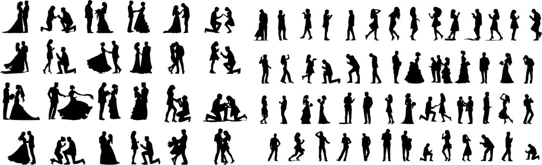 Pareja SVG/ Amantes SVG/ Clipart/ Archivos cortados/ Cricut/ - Etsy México