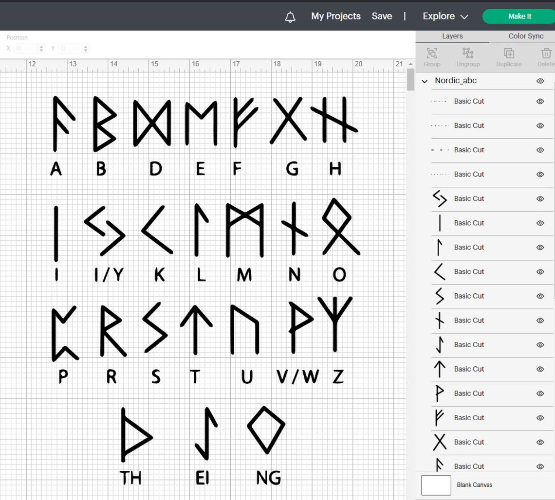 Elder Futhark Runes Cut Files for Cricut Viking Runes Svg - Etsy Canada