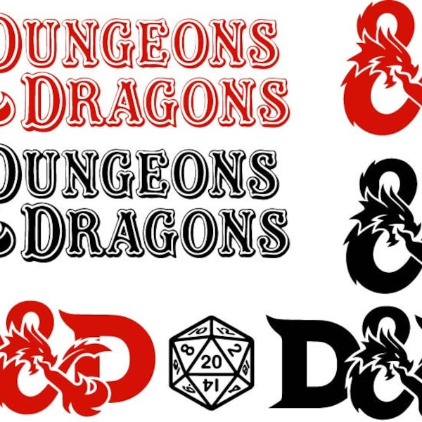 Dungeons and Dragons Font Svg - Etsy