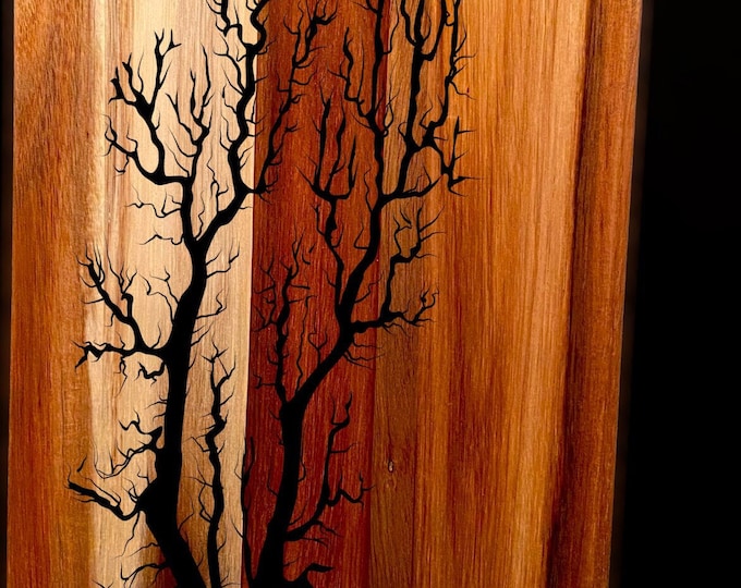 Fractal Burn & Epoxy River Charcuterie Board - Etsy