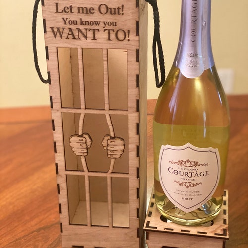 Jailed Wine Box 3mm Box wine Box Digital File... Svg-dxf-ai - Etsy