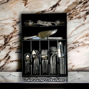 Silverware Organizer - Flatware Drawer Organizer - 6mm - Svg-dxf-ai ...
