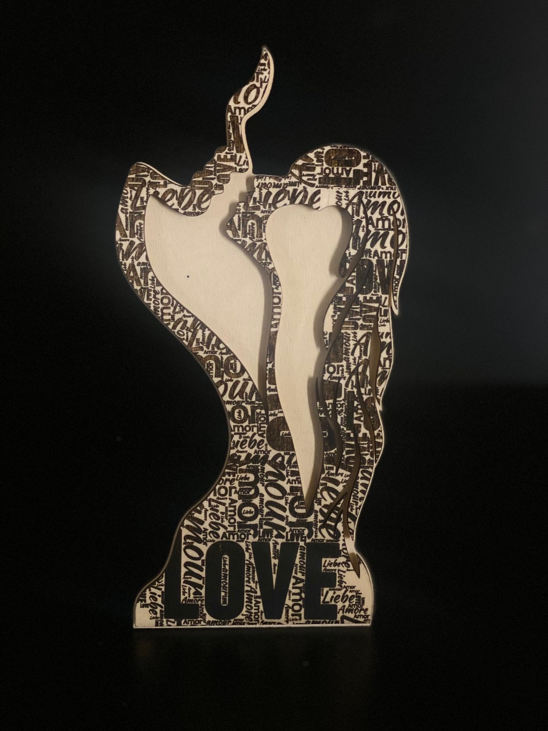 Love Kiss - Couple Love - Valentine's Day Dxf-svg-ai Laser Cut File ...