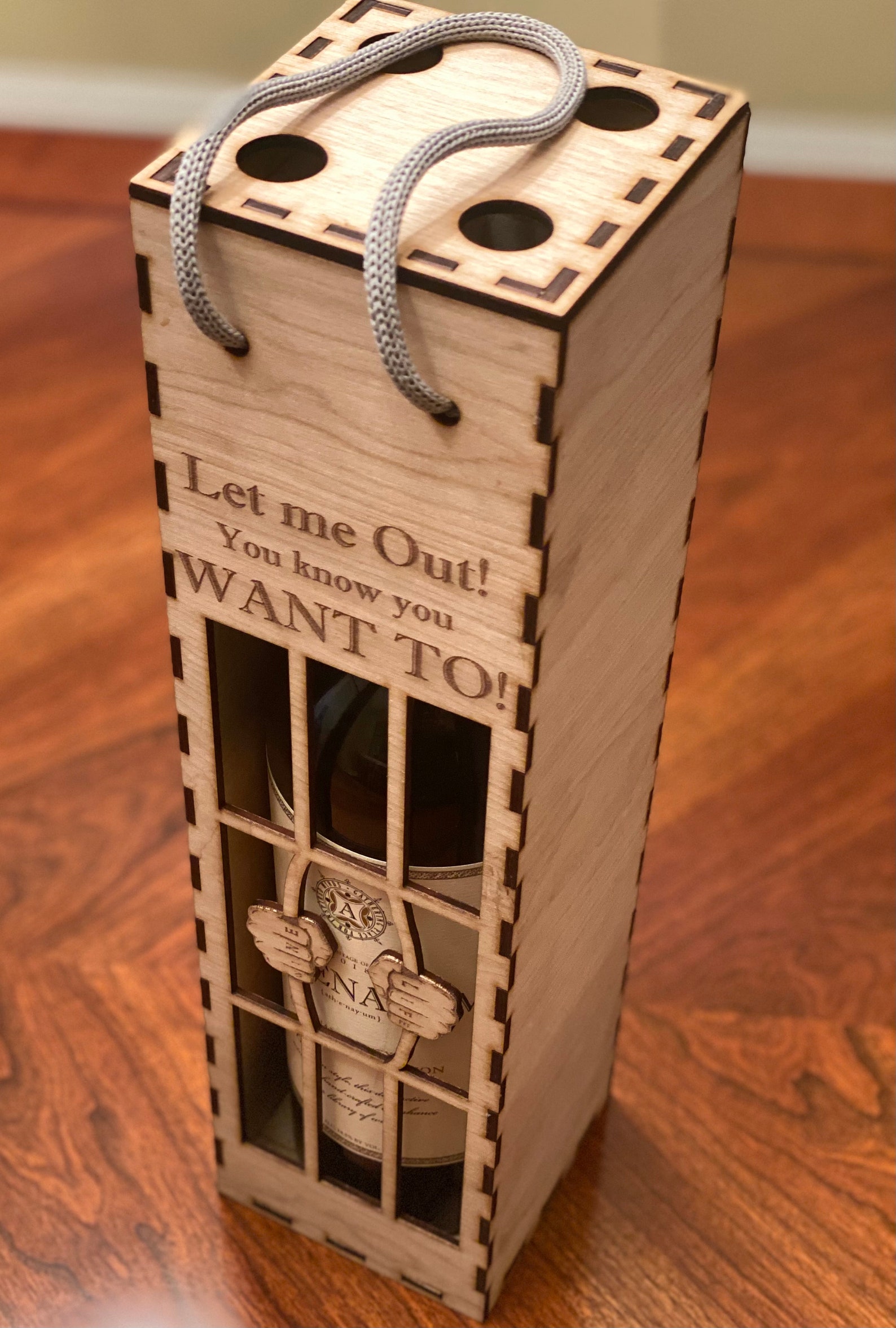 Jailed Wine Box 3mm Box wine Box Digital File... Svg-dxf-ai - Etsy UK