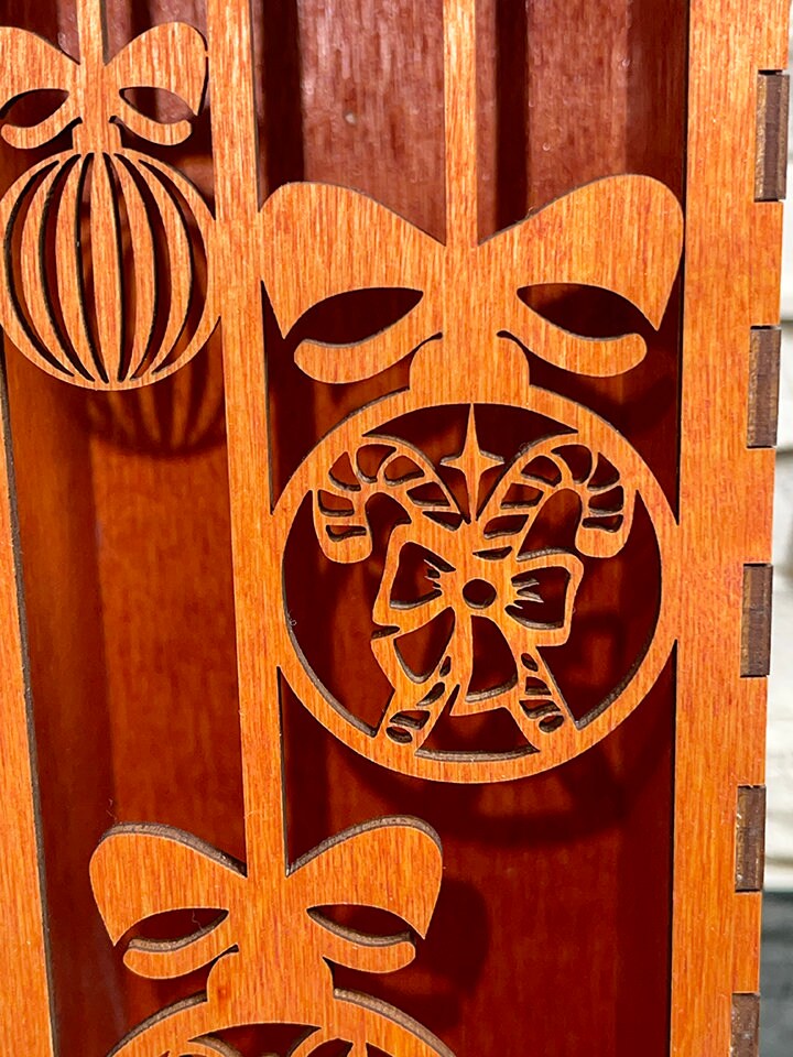 Happy-holidays Wine Box 3mm Box wine Box Digital File... | Etsy