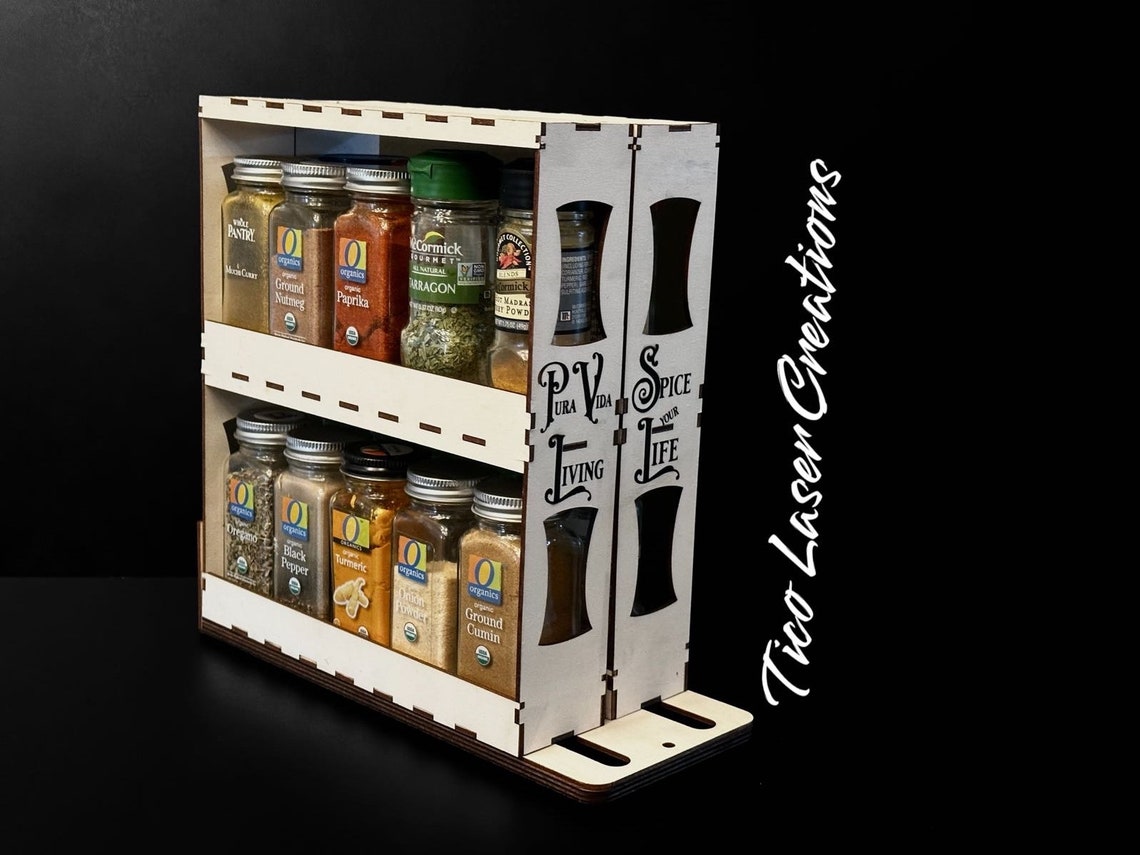 Spice Organizer- Spice Rack Digital Files... Svg-dxf-ai Immediate ...