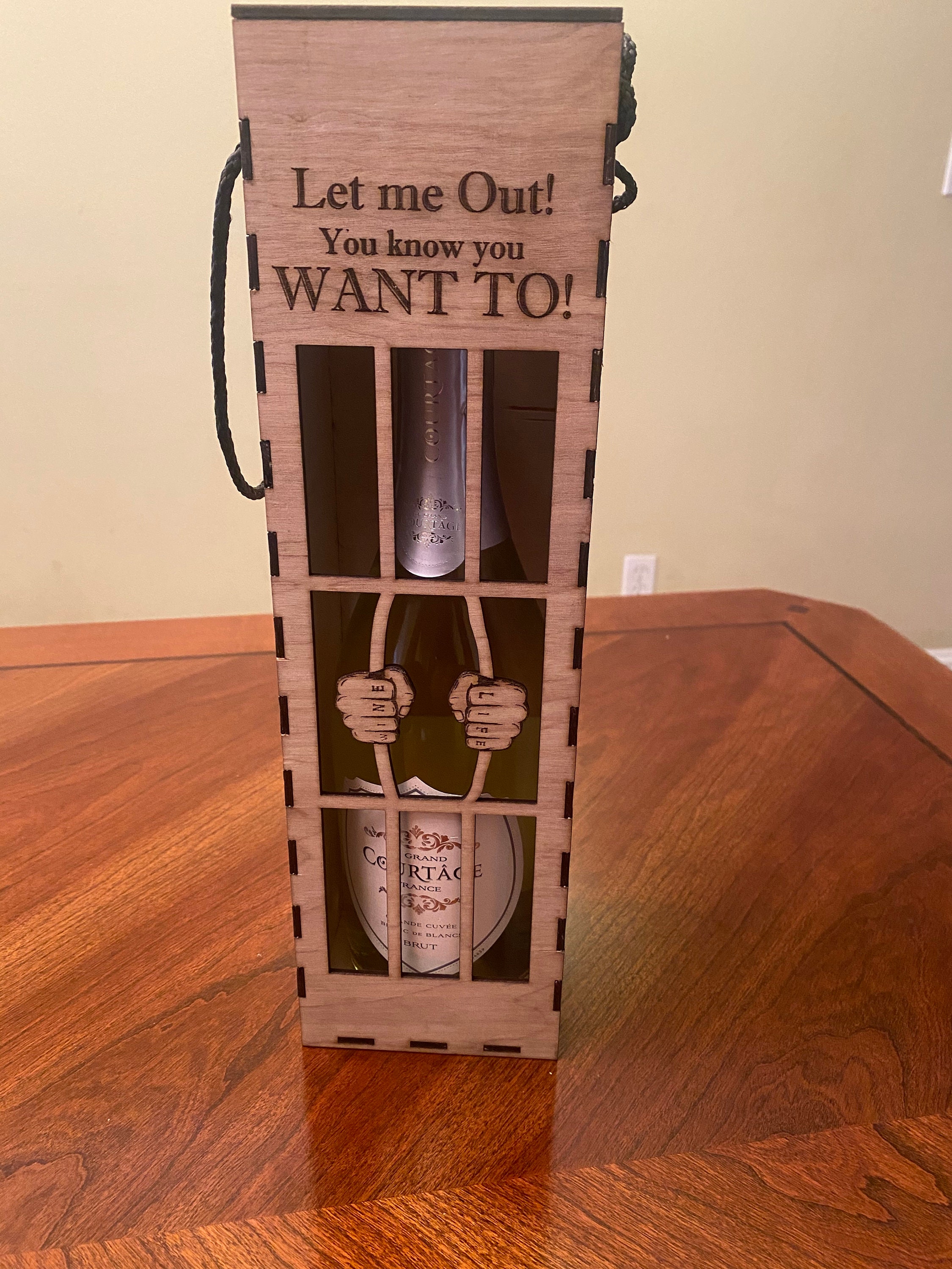 Jailed Champagne Box 3mm Box Digital File... Svg-dxf-ai | Etsy