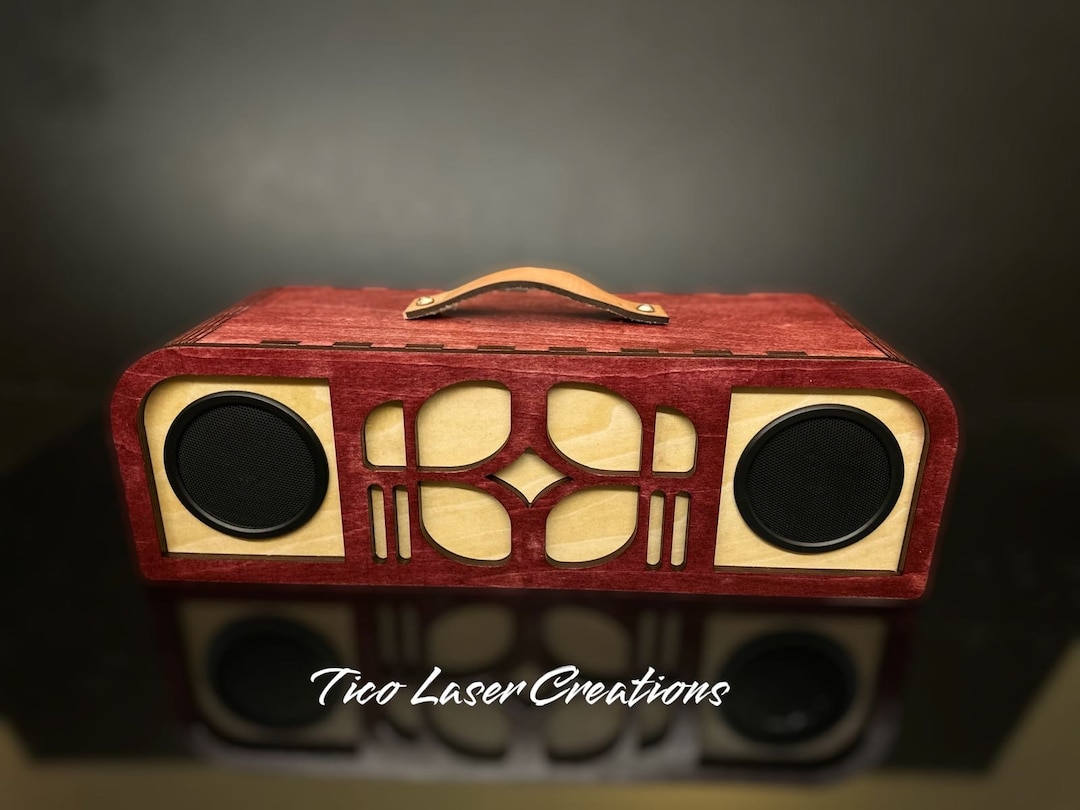 Vintage Radio - Bluetooth Speaker Box - Digital -svg-dxf-ai Immediate ...