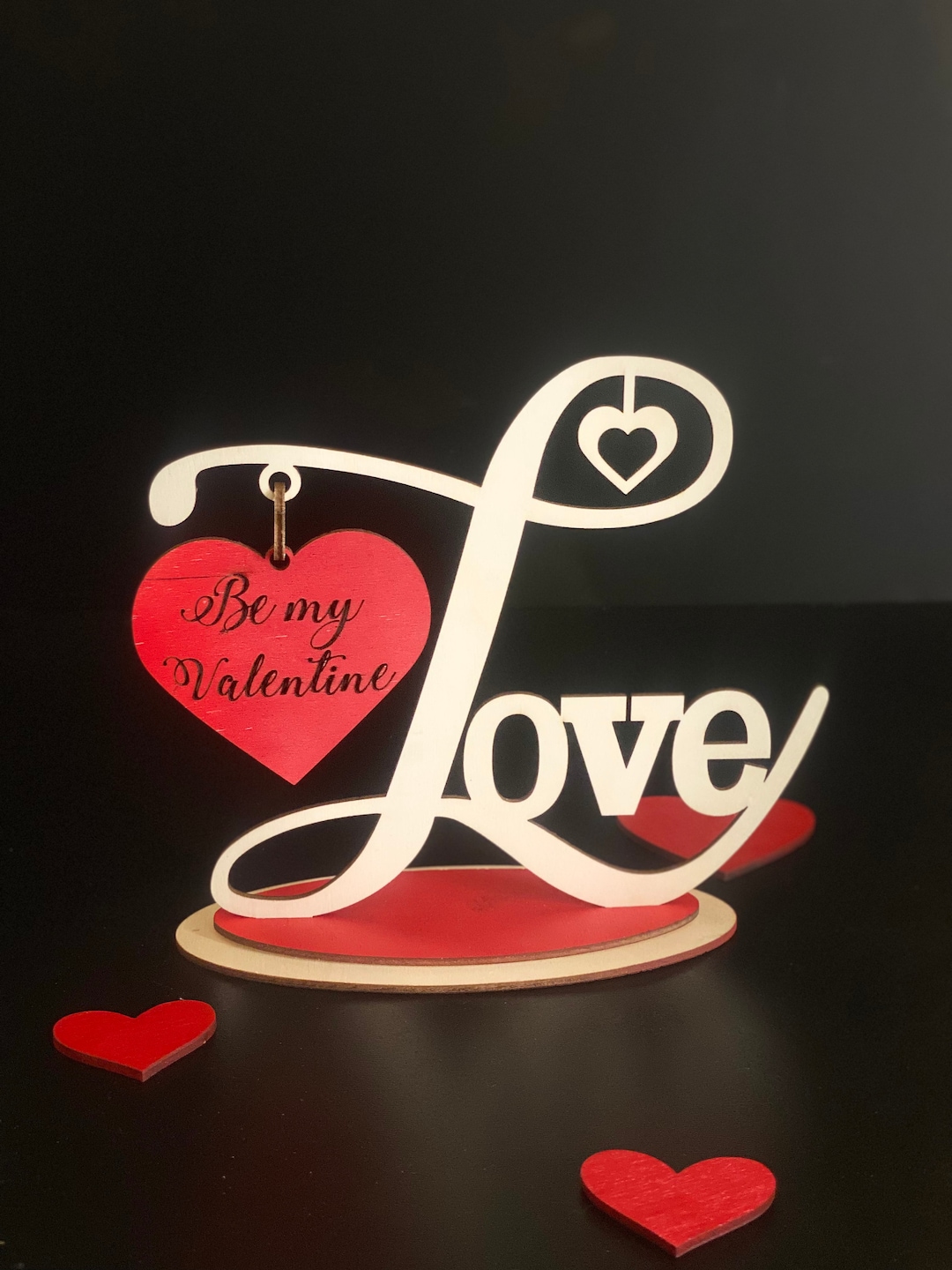 Valentine's Love Stand 3mm & 6mm Designs. Dxf-svg-ai Laser Cut Box File ...