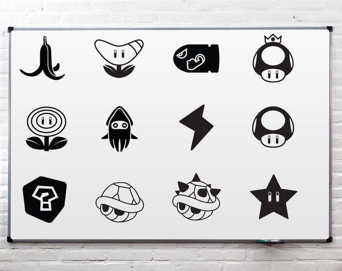 VINYL: SUPER MARIO Inspired Vinyl Decals - Auto Decal - Laptop Planner ...
