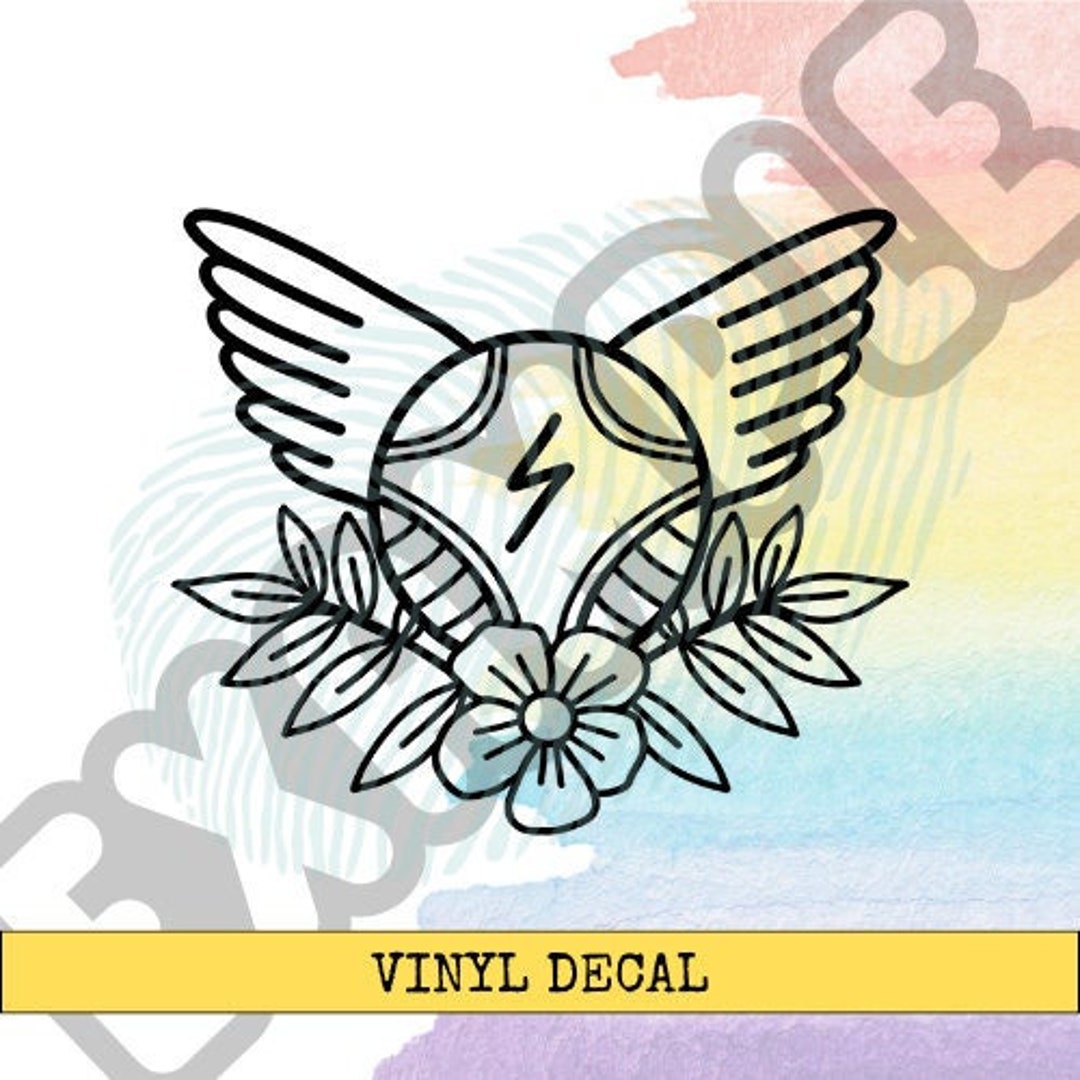 VINYL: Snitch Floral Vinyl Decal - Auto Decal - HP Inspired - Laptop ...