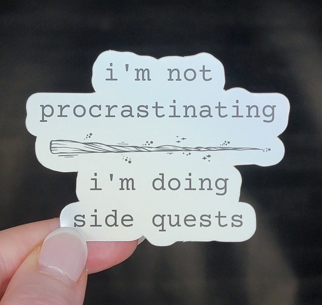STICKER: Side Quests Sticker | Funny Sticker | Gamer Gift - Etsy