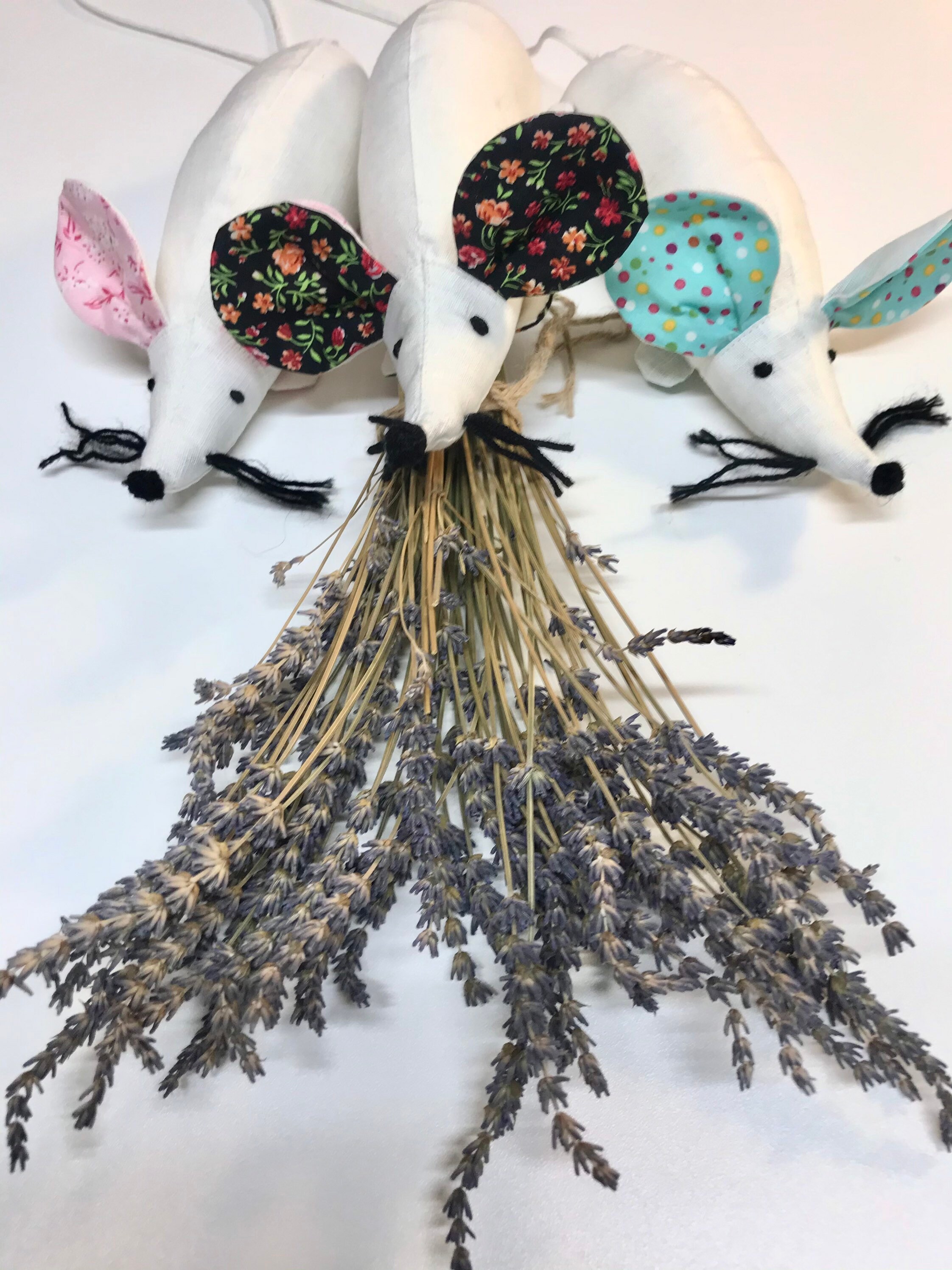 WHITE LAVENDER MOUSE kostenloser Versand / Schlafverbesserung | Etsy