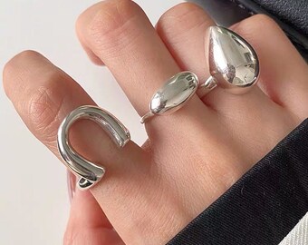 Heavy Silver Ring - Etsy