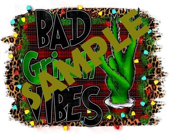 Grinch Vibes Png | Etsy