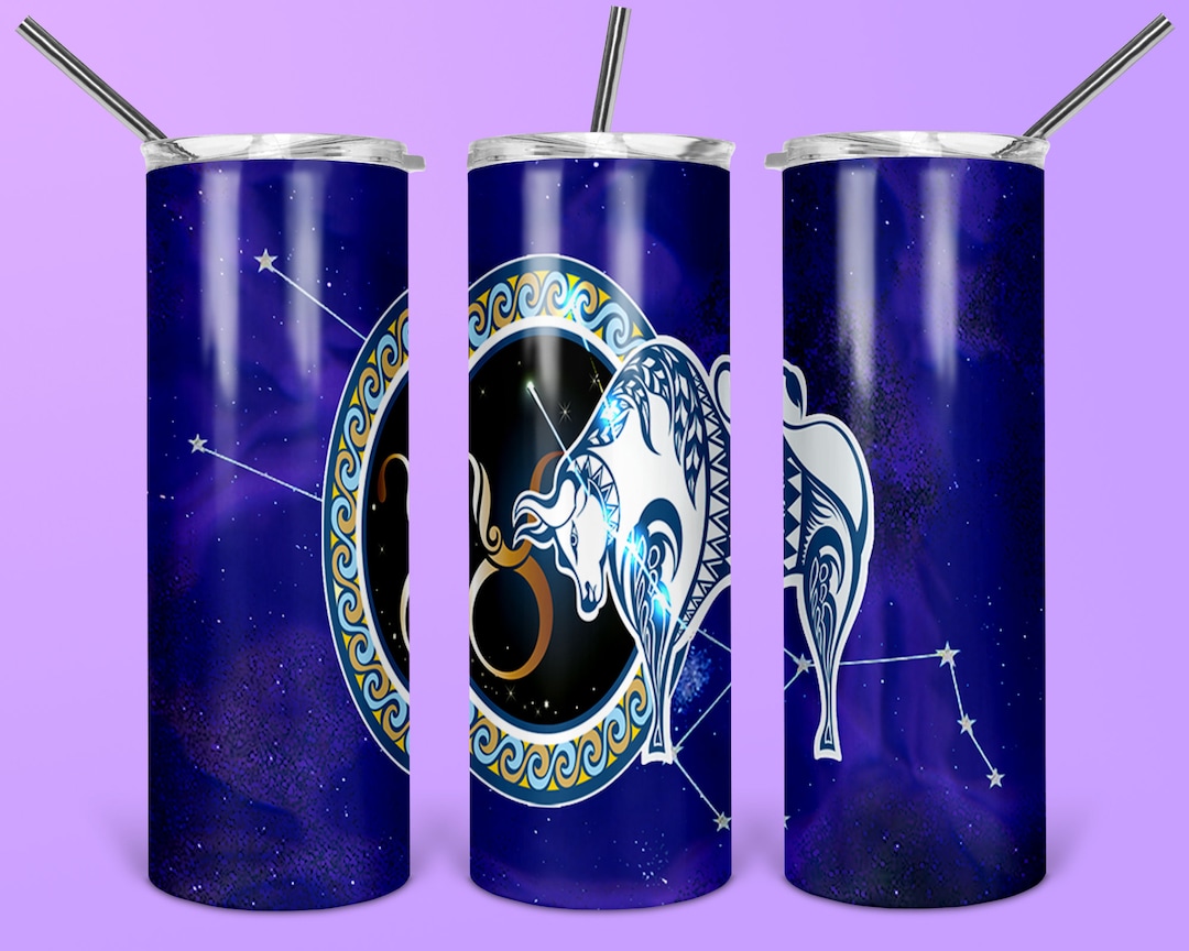 Taurus Zodiac Astrology Sign 20oz Full Wrap PNG Tumbler Design - Etsy
