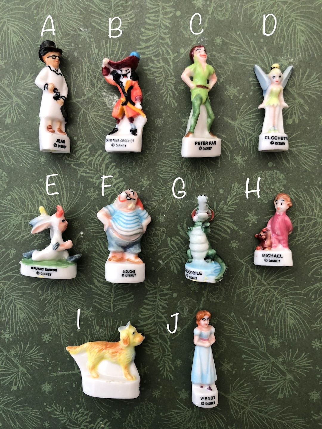 French Beans - Disney Peter Pan Miniatures Figurines - Etsy