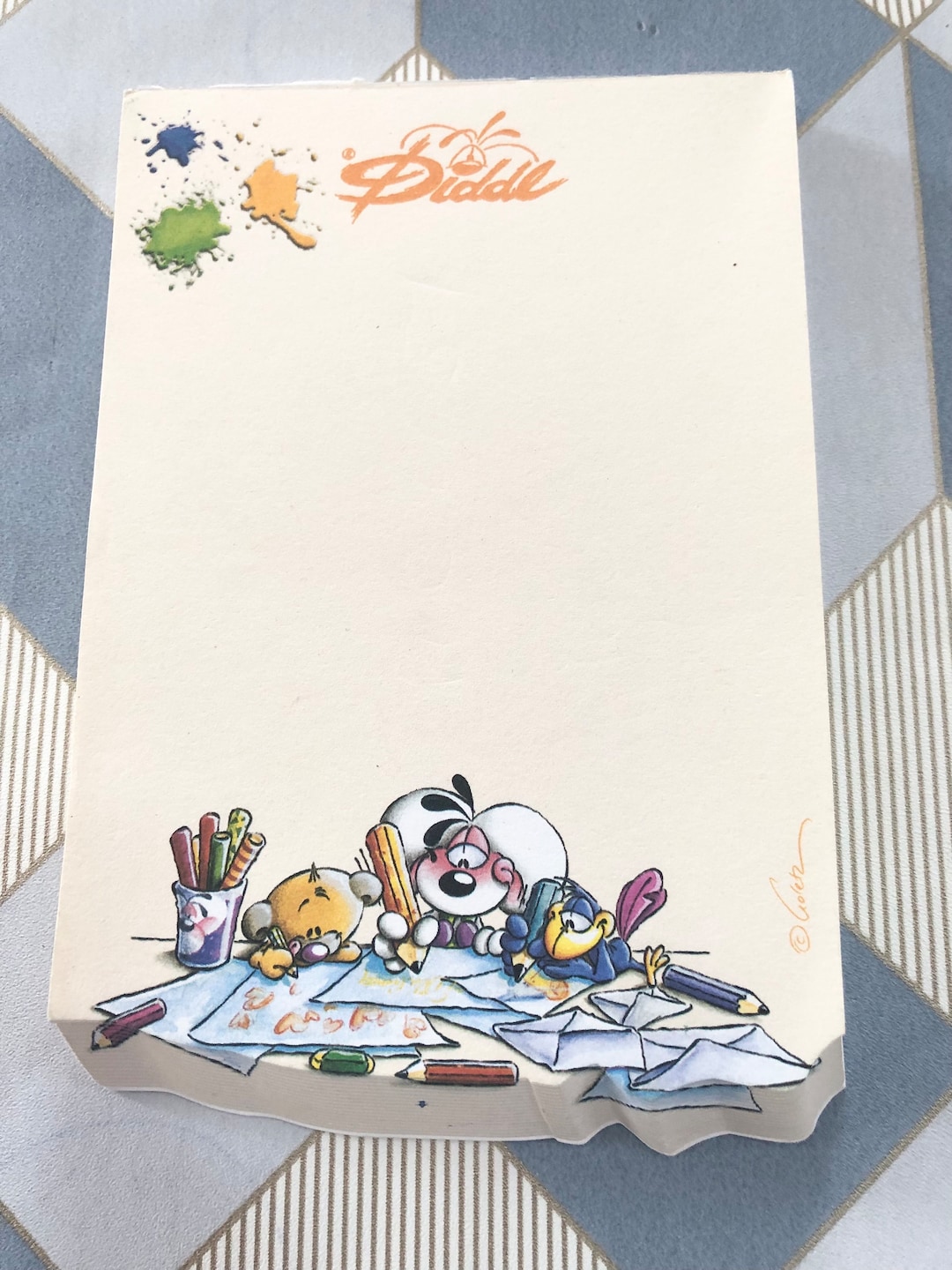 Vintage Little Single Sheet of Diddl Paper - Etsy