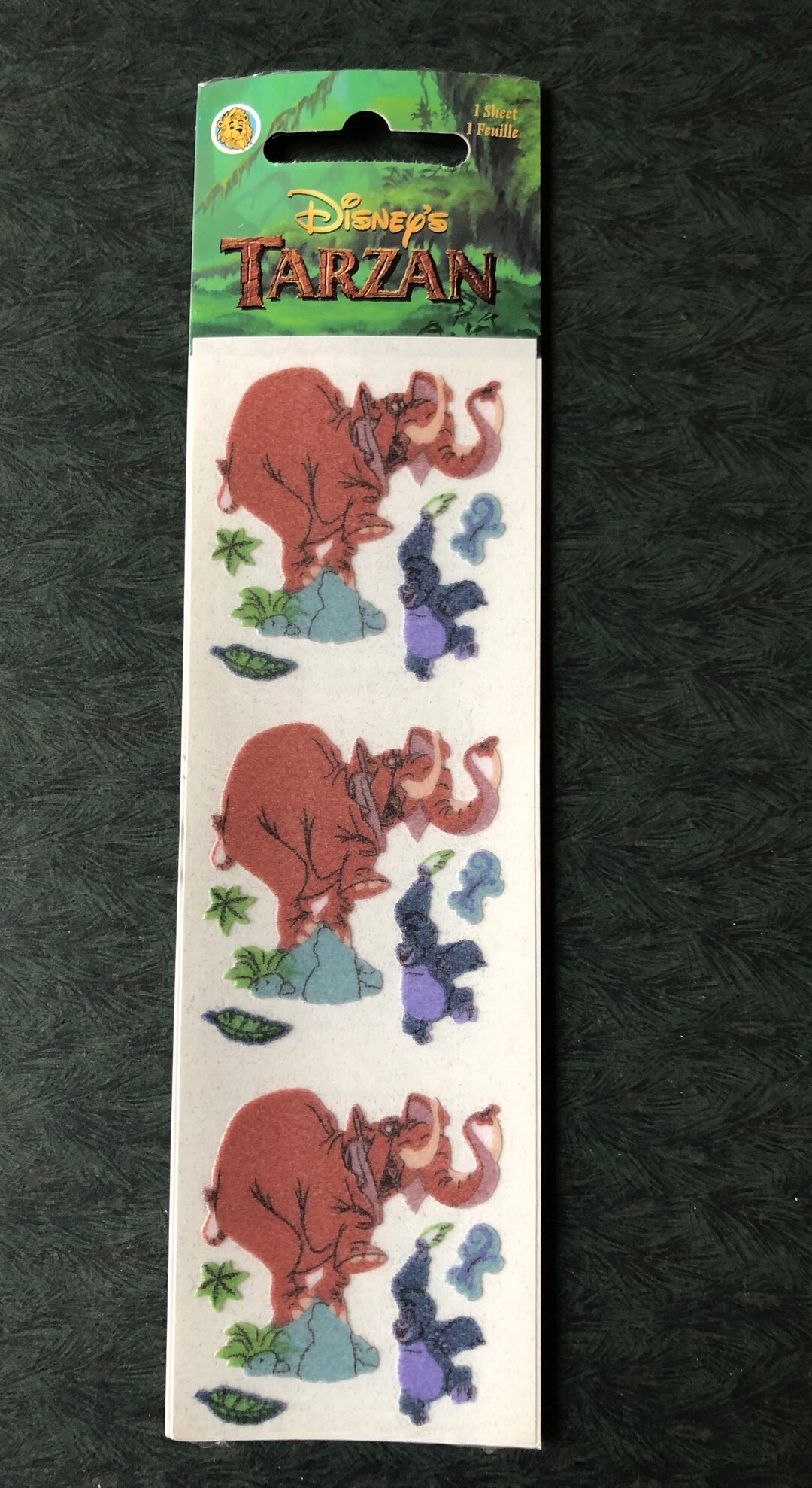 Vintage Sandylion Tarzan Disney Velvet Stickers - Etsy
