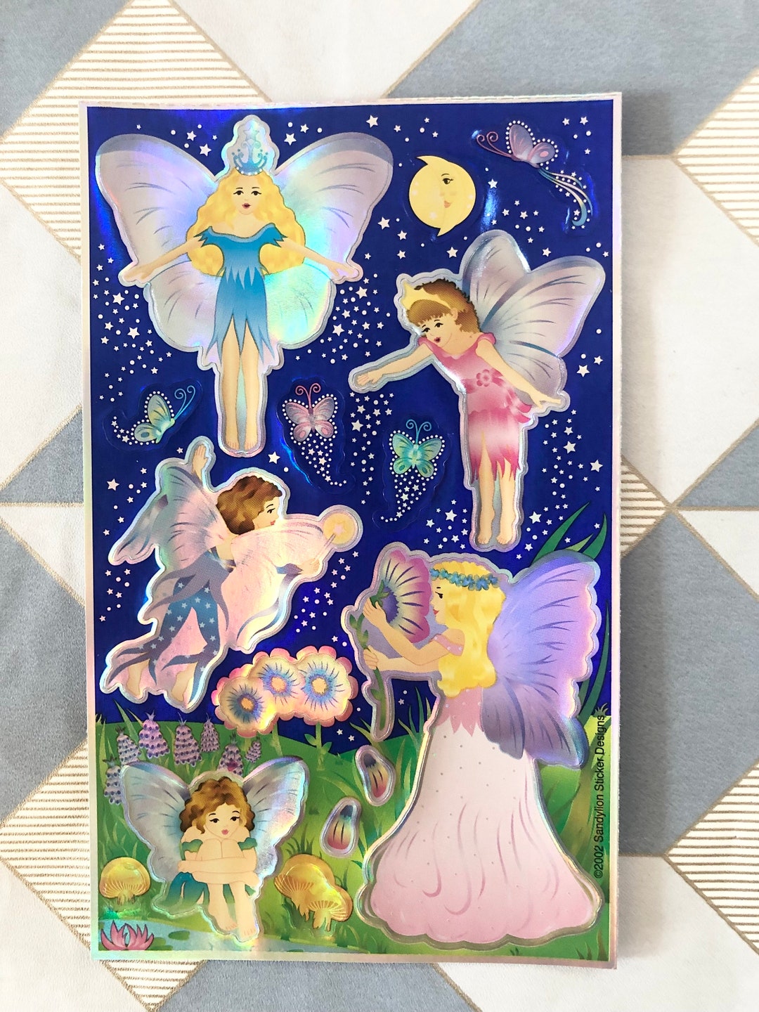 Vintage Stickers Christmas Angel Fairies Sandylion - Etsy