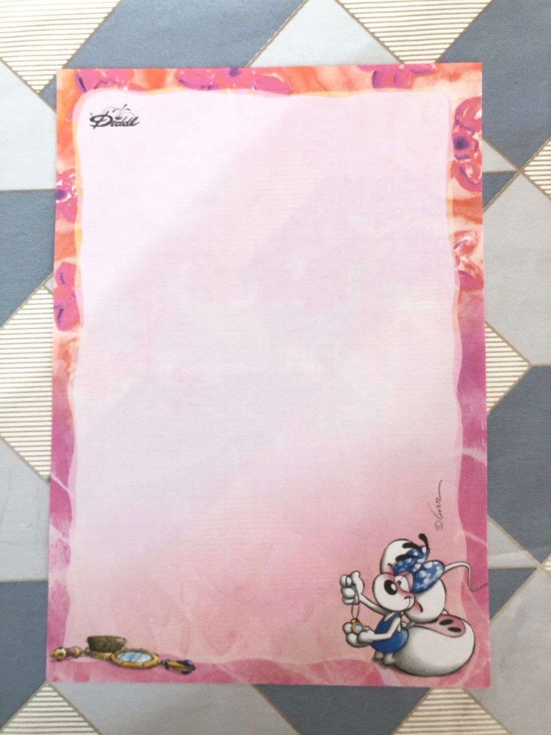 Vintage Medium Single Sheet of Diddl Paper - Etsy