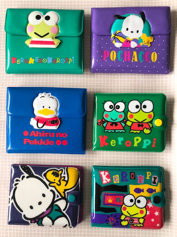 Wallets vinyl 90s Sanrio vintage Pochacco Pekkle Keroppi | Etsy
