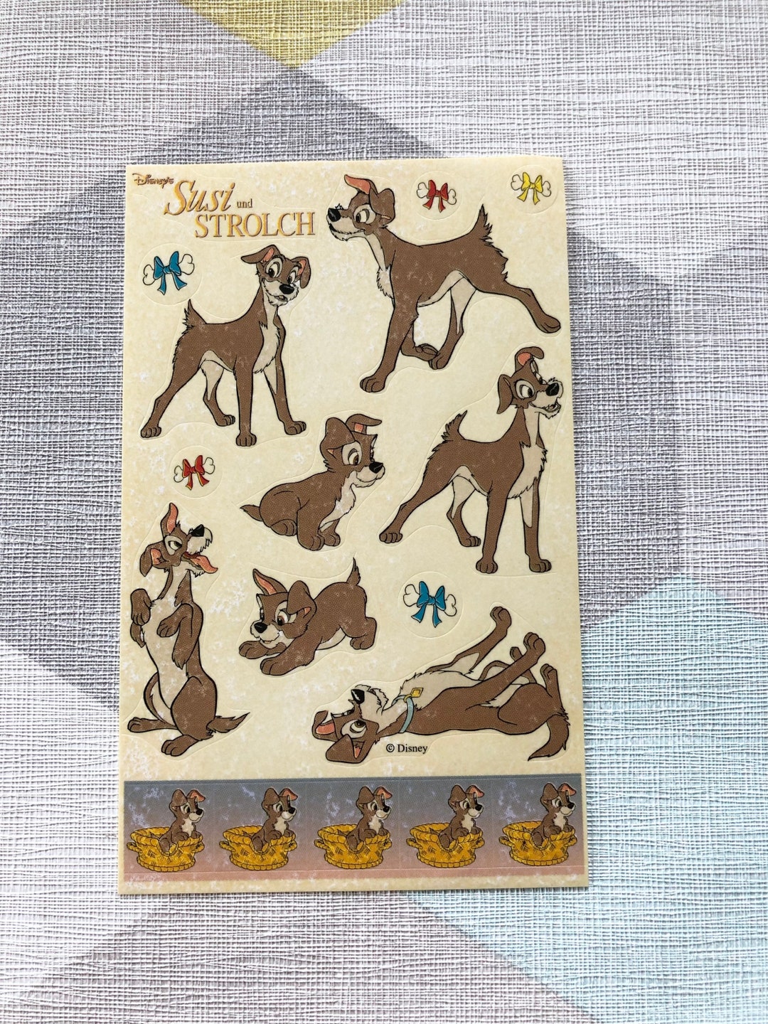 Disney Lady and the Tramp Stickers - Etsy