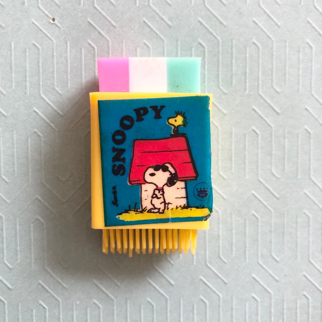 80s Vintage Eraser Rubber Prince Snoopy Peanuts Double Sided - Etsy