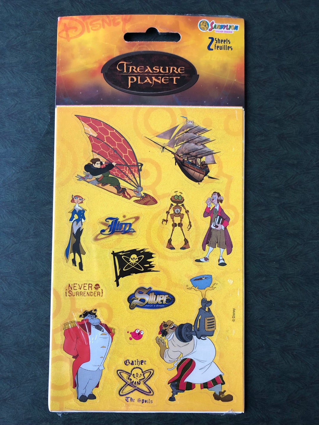 Vintage Stickers Treasure Planet Sandylion - Etsy