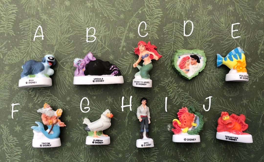 French Beans Miniature Disney Figurines the Little Mermaid Little ...