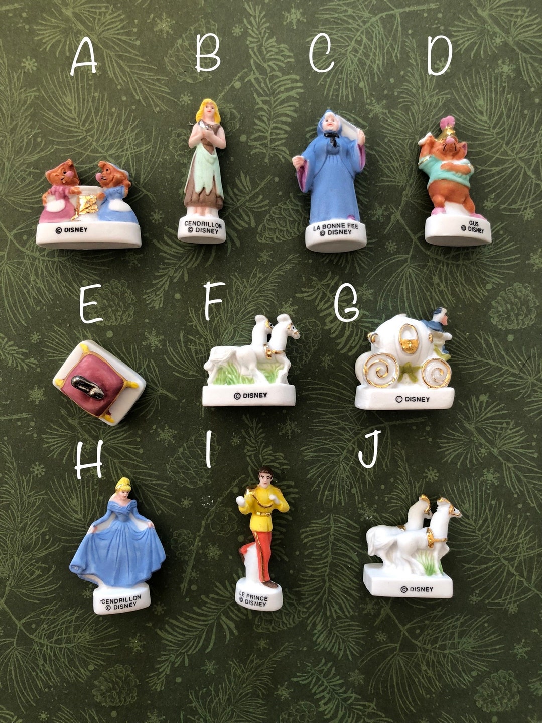 French Beans Disney Cinderella Cinderella Miniature Figurines - Etsy