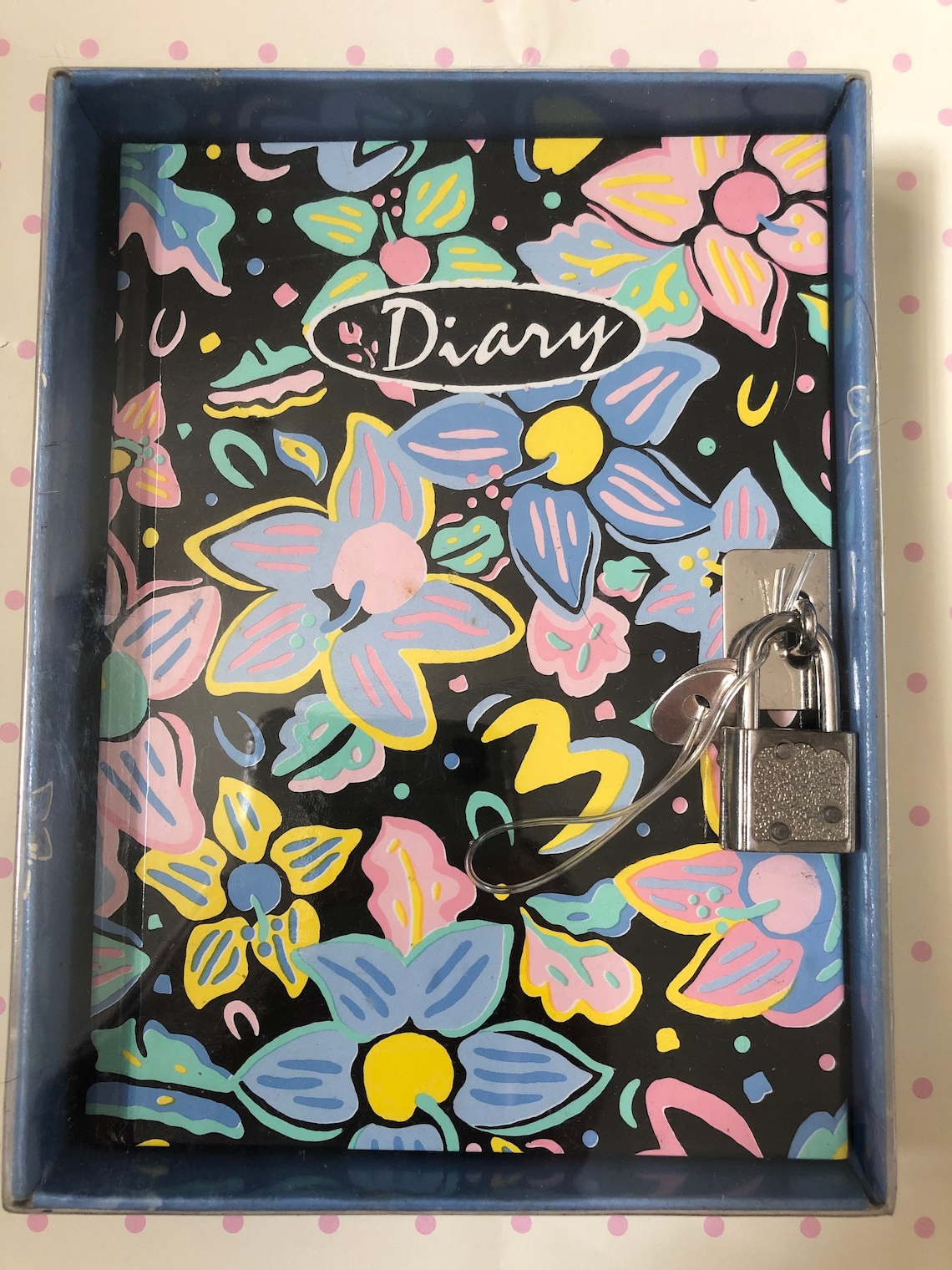 Vintage 80s Notebook Secret Diary FLOMO with keys | Etsy