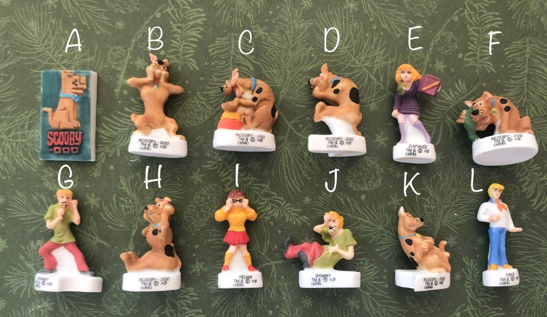 French Beans Miniature Scooby-doo Figurines Limited Edition Vintage - Etsy