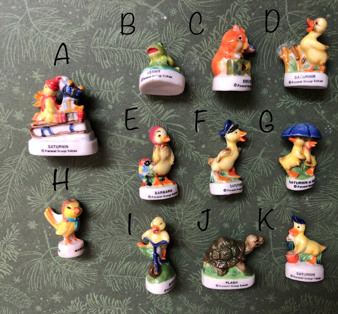 French Beans - Vintage Saturnin Miniature Figurines - Etsy