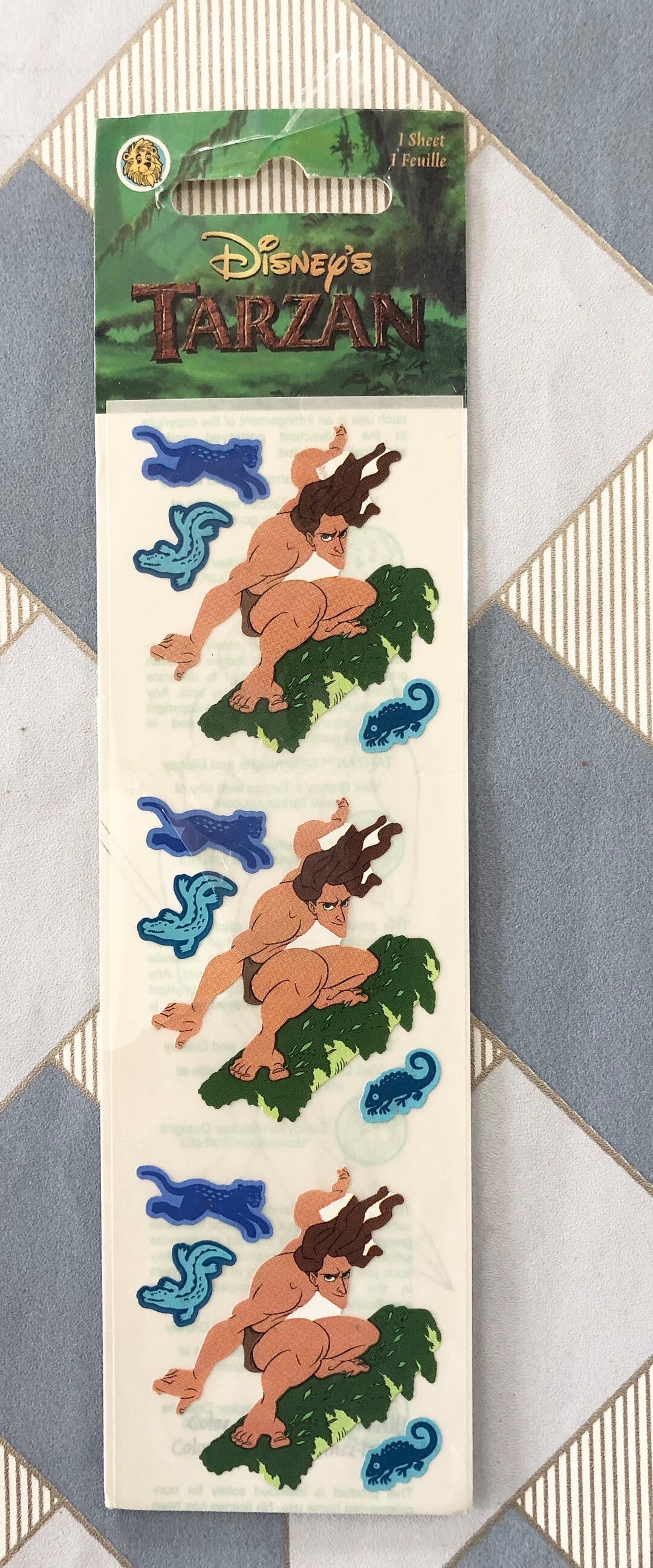 Vintage Disney Sandylion Tarzan Stickers - Etsy