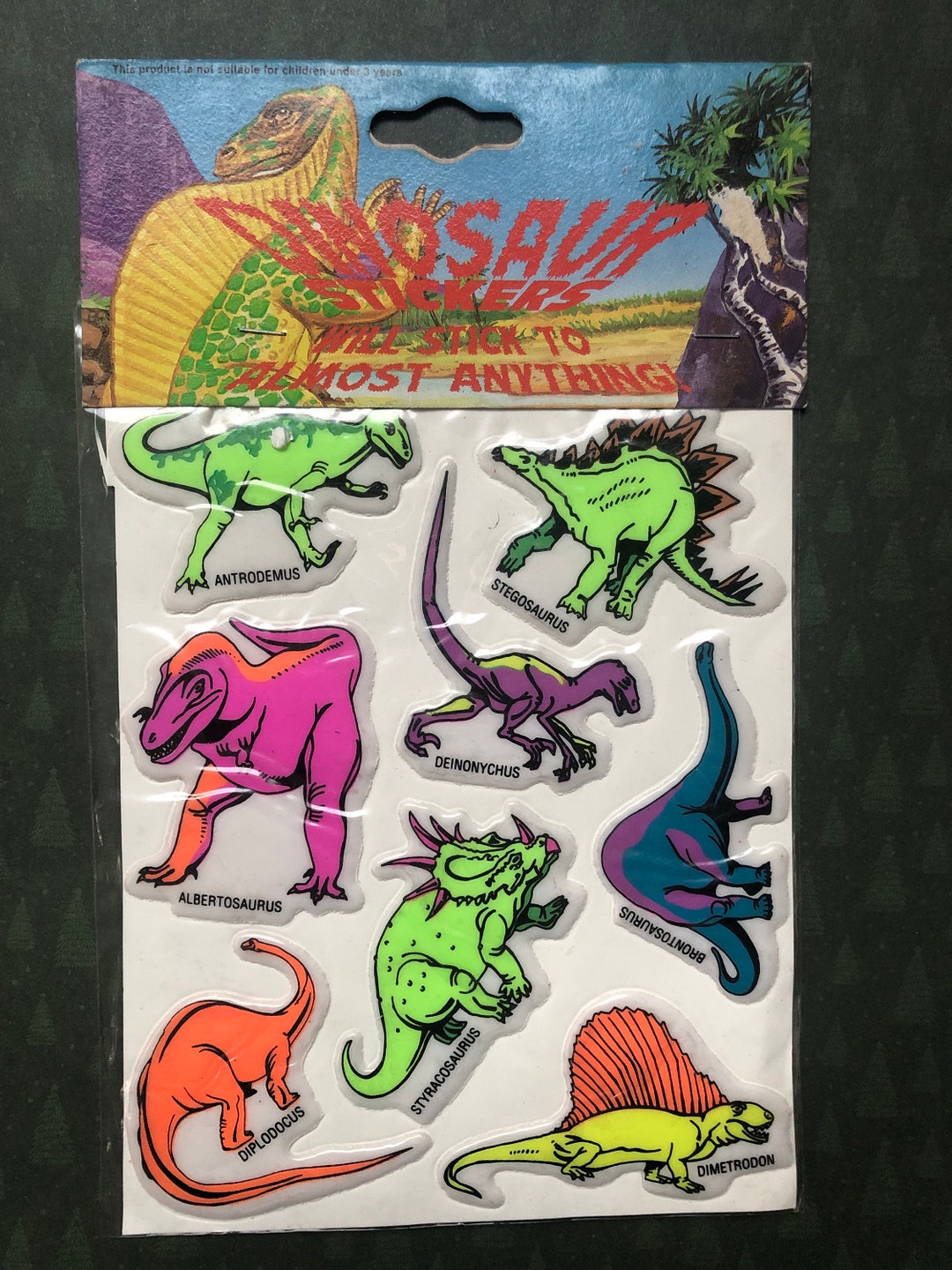 Vintage Dinosaurs Decals - Etsy