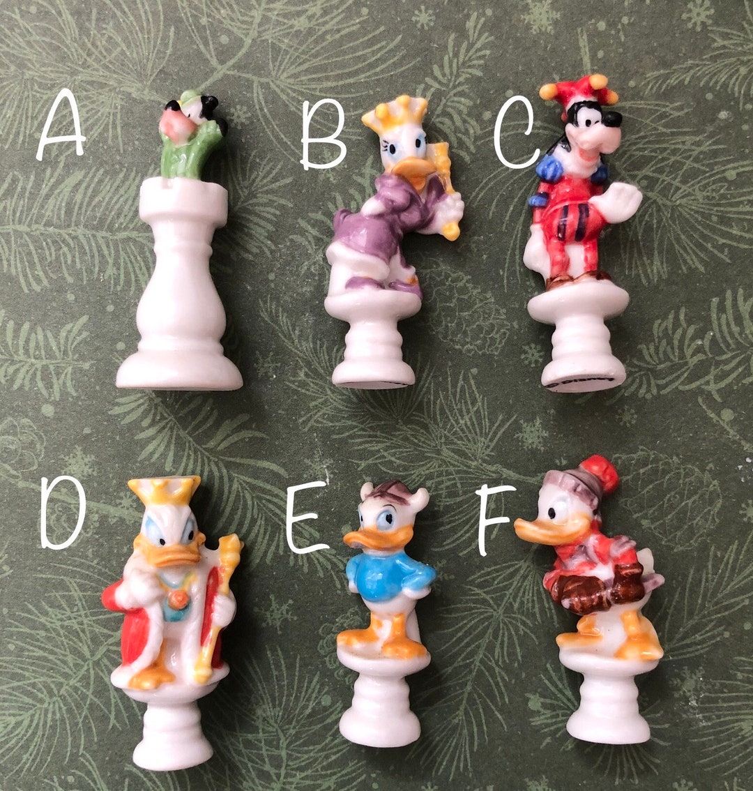 French Beans Miniature Figurines Disney Minnie Mickey Donald Style ...