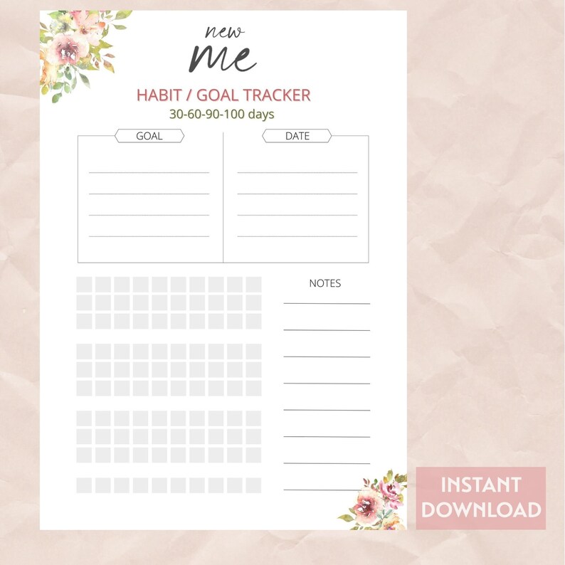 Daily Habit Tracker Printable A4 A5 Letter, Habit Tracker Journal Habit ...