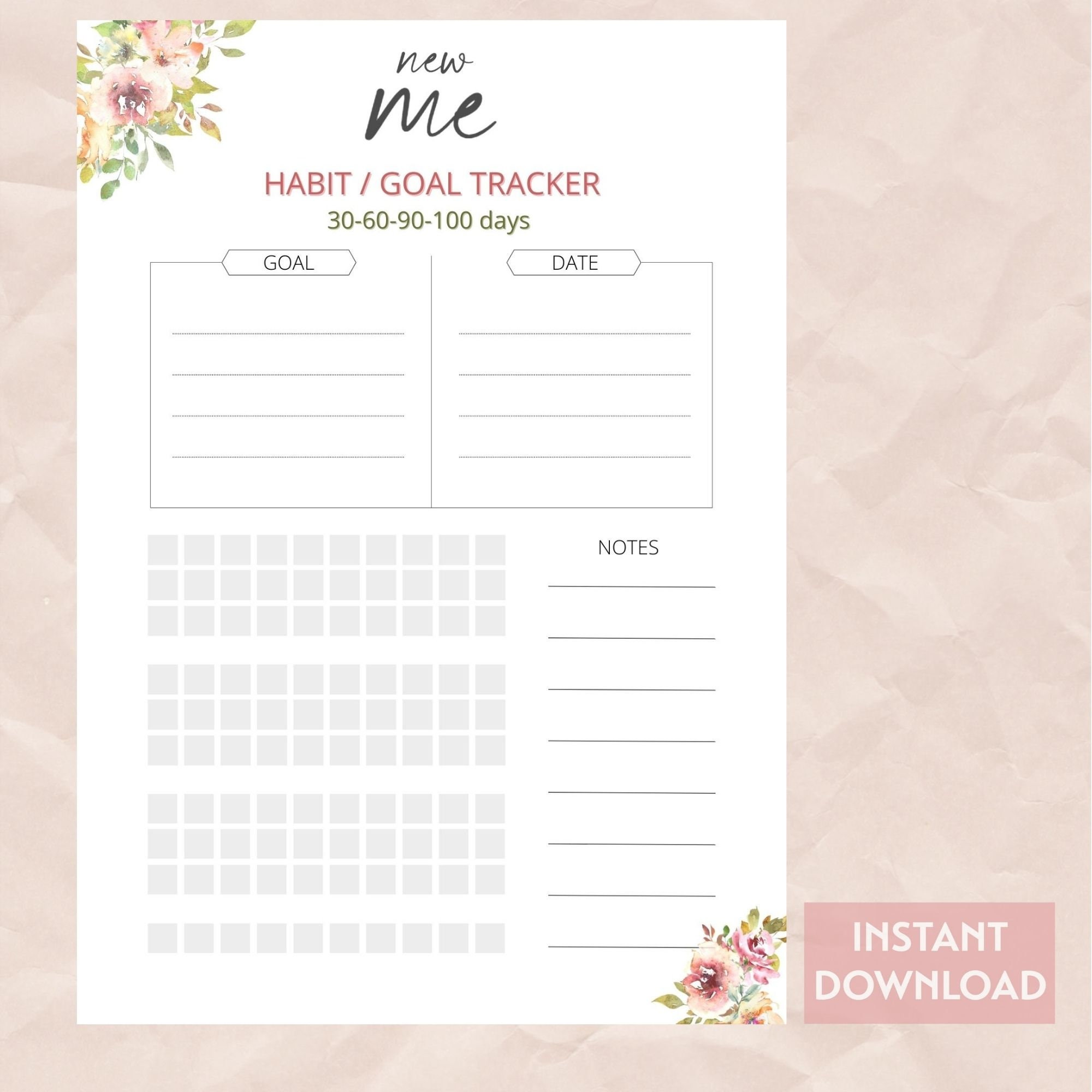 Daily Habit Tracker Printable A4 A5 Letter, Habit Tracker Journal Habit ...