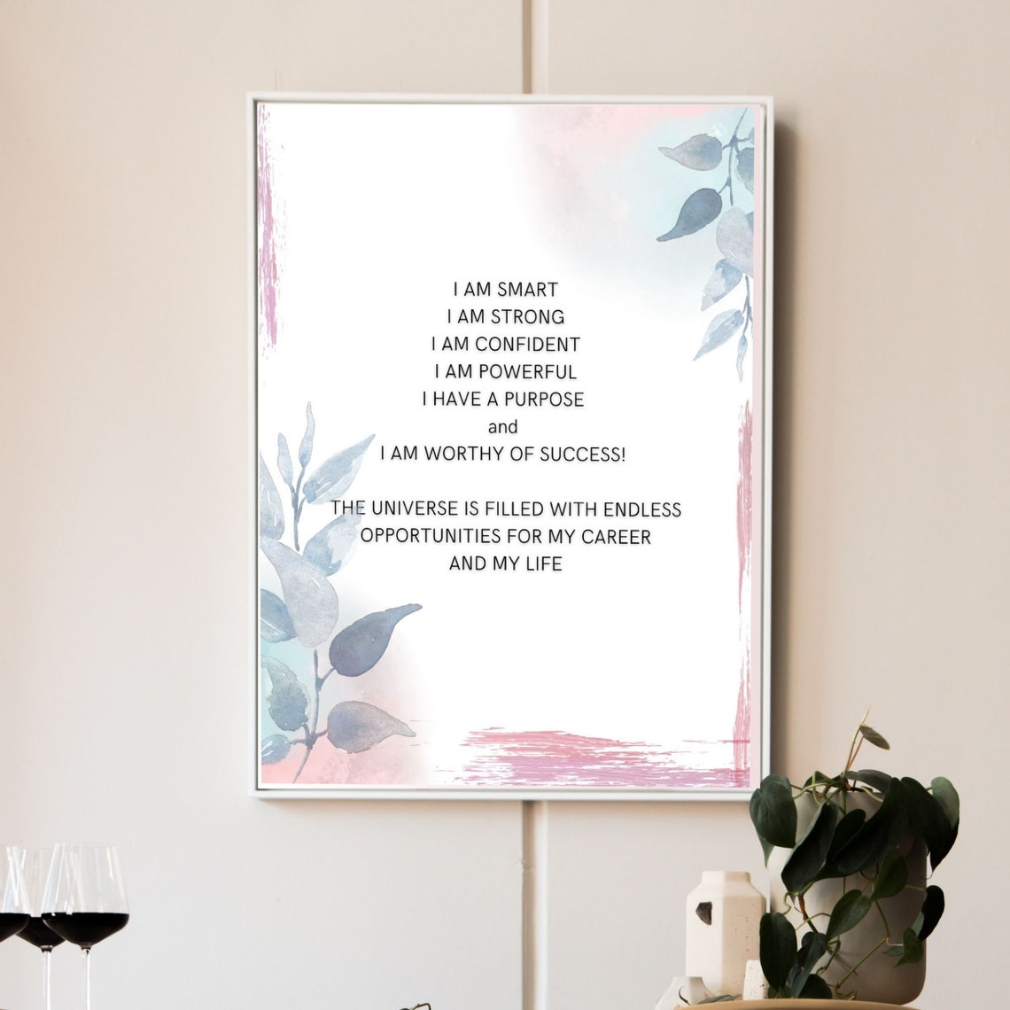 Vision Board Printable Positive Affirmation Wall Décor - Etsy