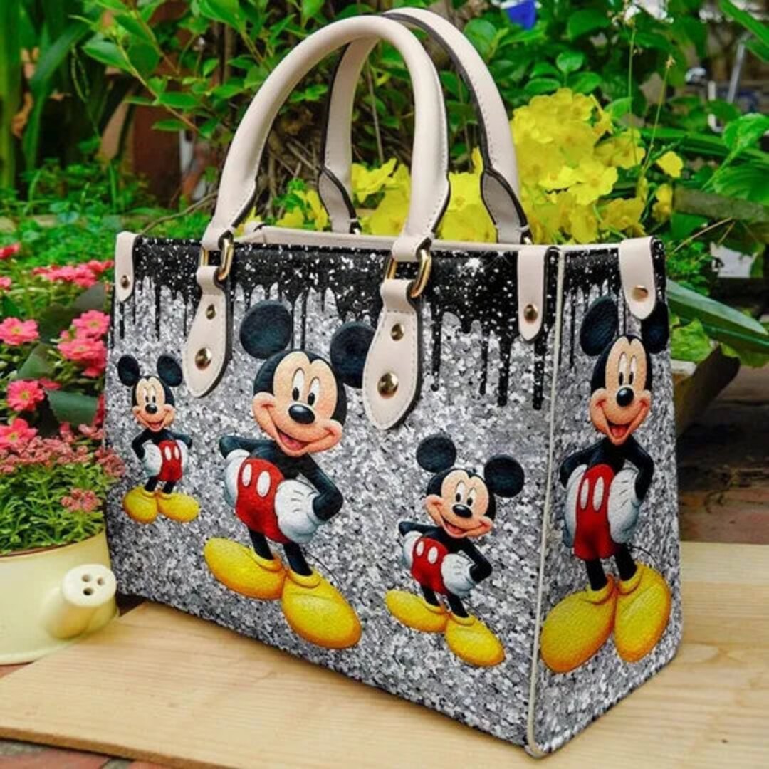 Mickey Mouse Handbag, Mickey Mouse Leather Bag, Mickey Mouse Shoulder ...