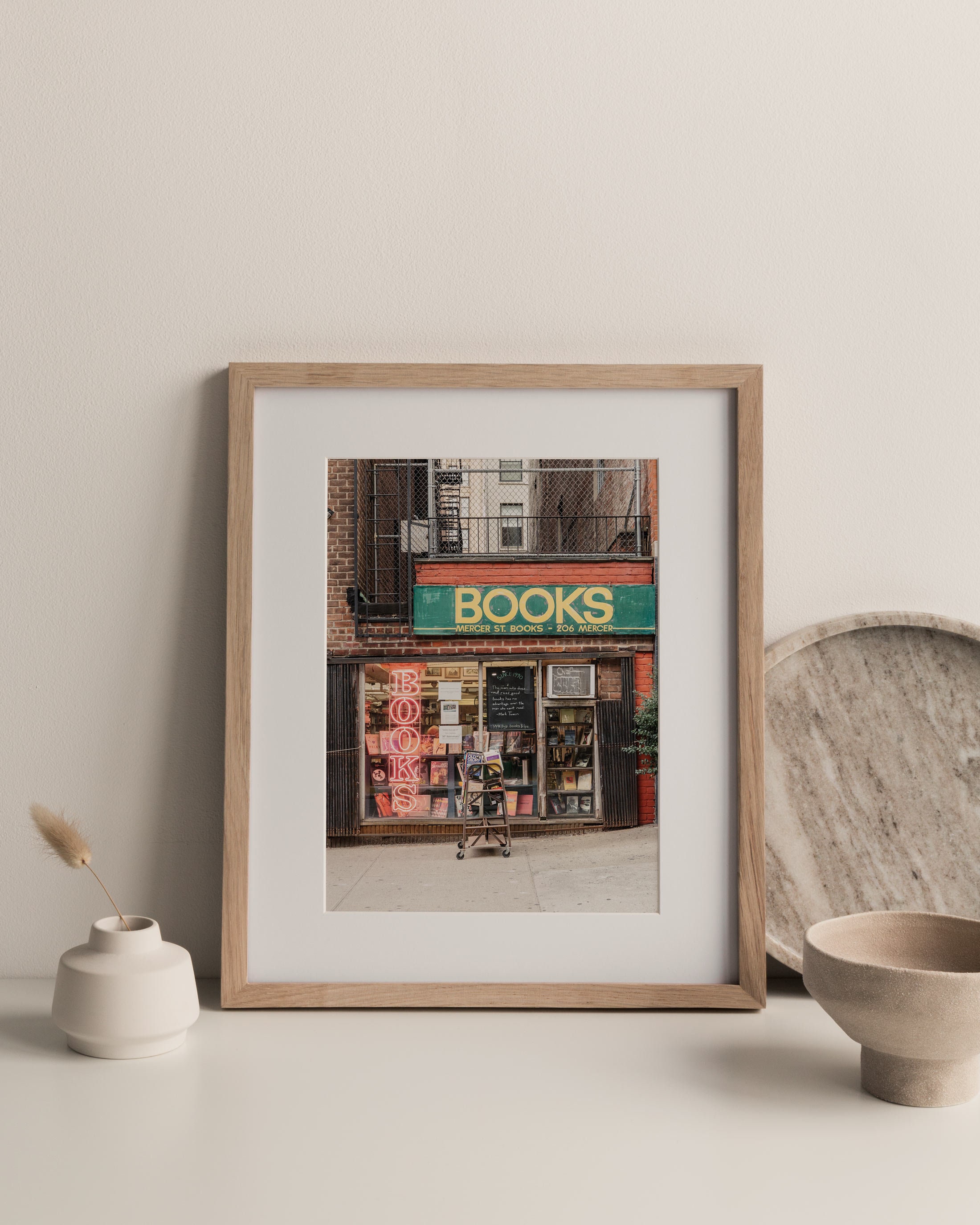 New York Photography Print, Fine Art Photo, Mercer St. Books Store ...