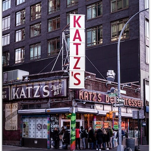 New York Photography Print, Fine Art Photo, Katz's Delicatessen, Katzs ...