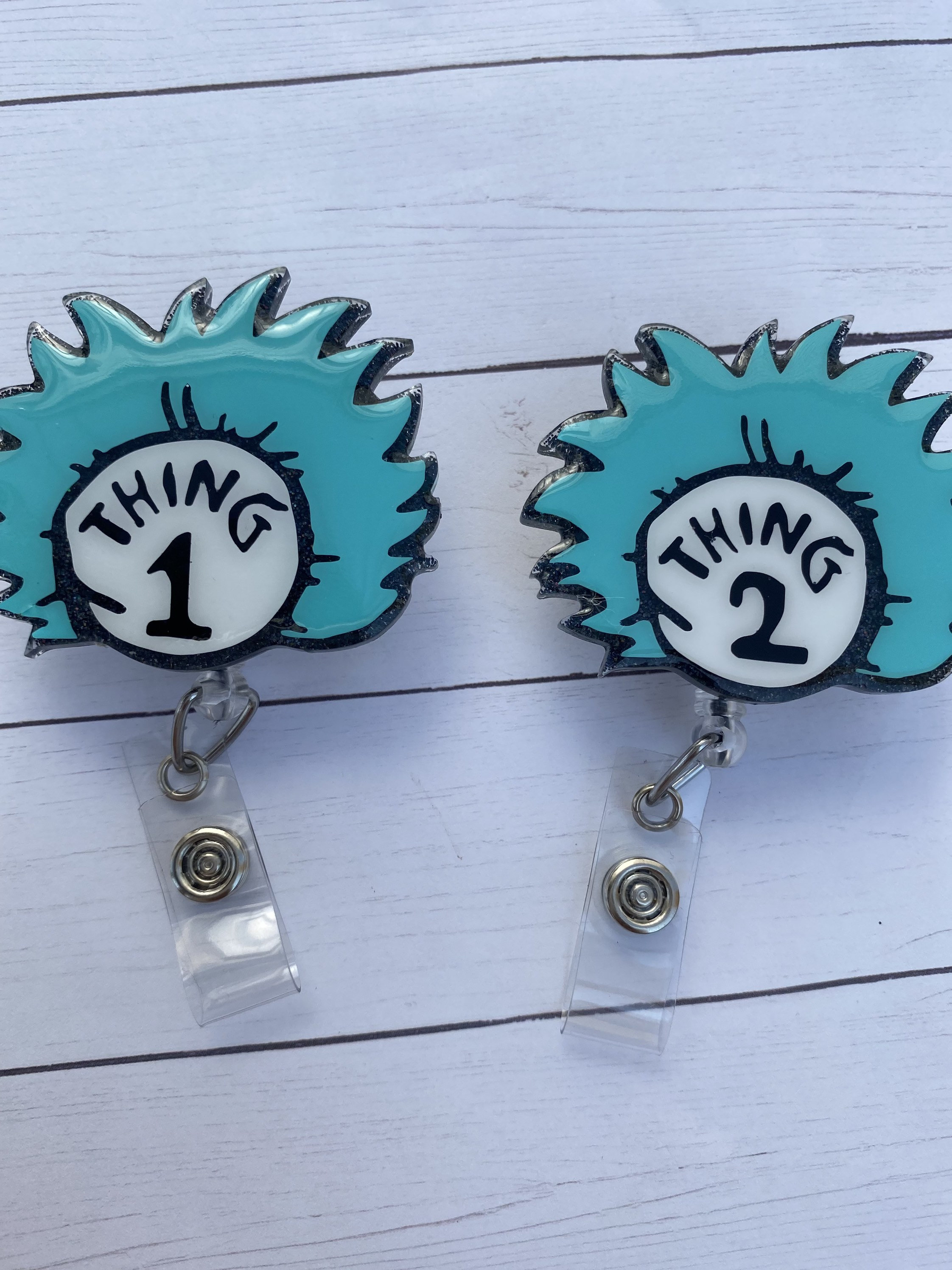 Thing 1 / Badge Reel - Etsy