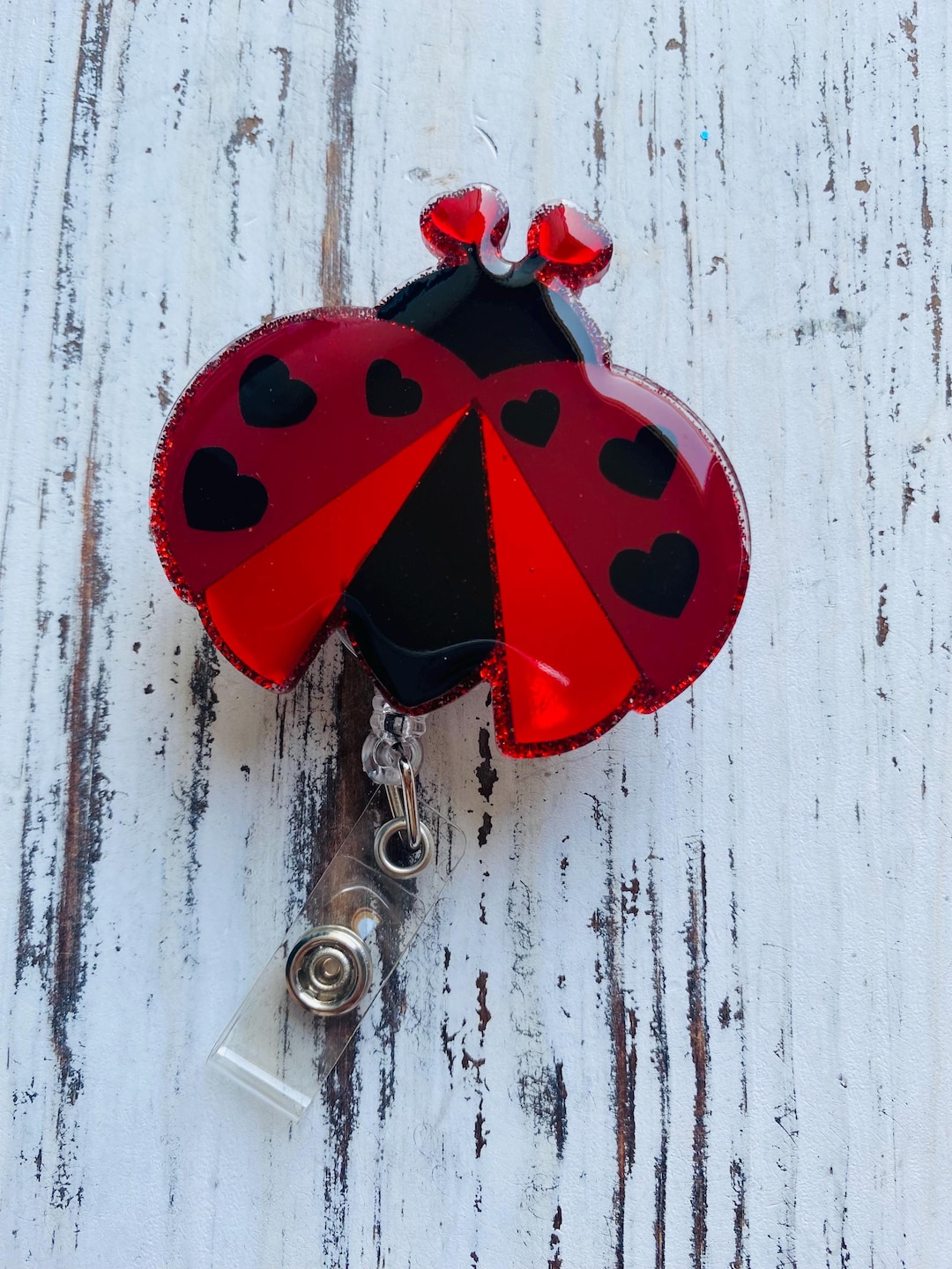 Lady Bug Badge Reel - Etsy