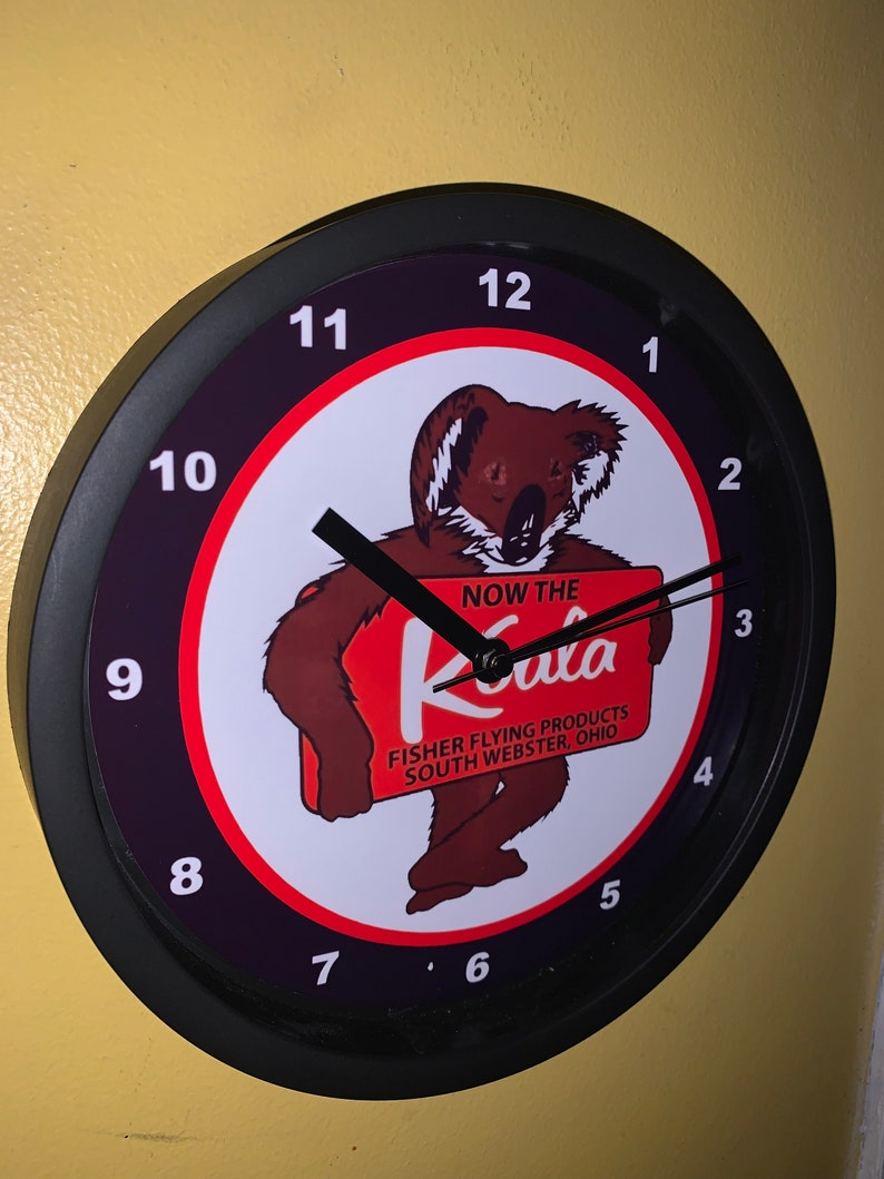 Koala Fisher Aircraft Airplane Pilot Hangar Bar Garage Advertising Man ...