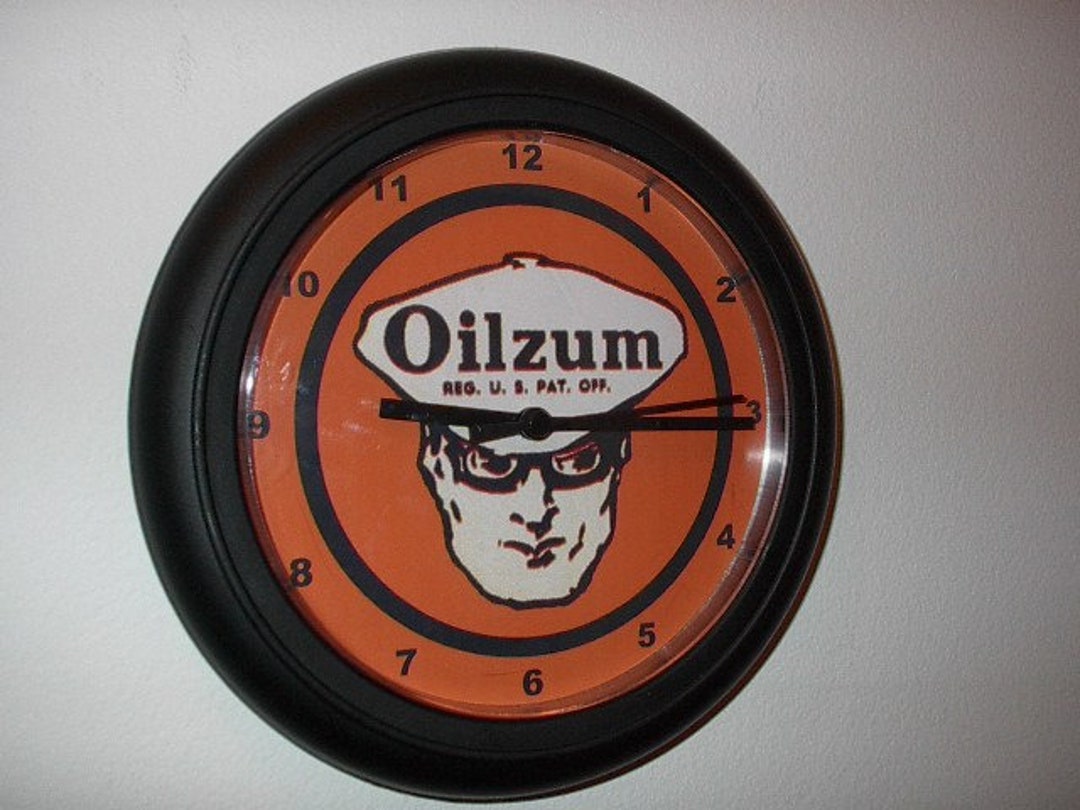 Oilzum Motor Oil Gas Service Station Mechanic Garage Bar Advertising ...