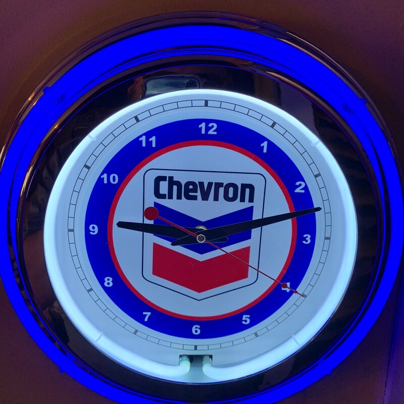 Chevron Wall Clock - Etsy